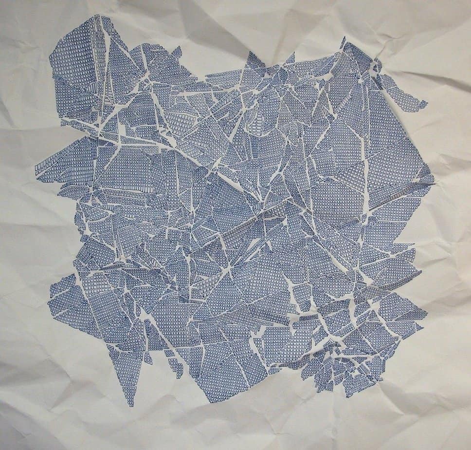 Crumple Drawings – Amanda Schoppel
